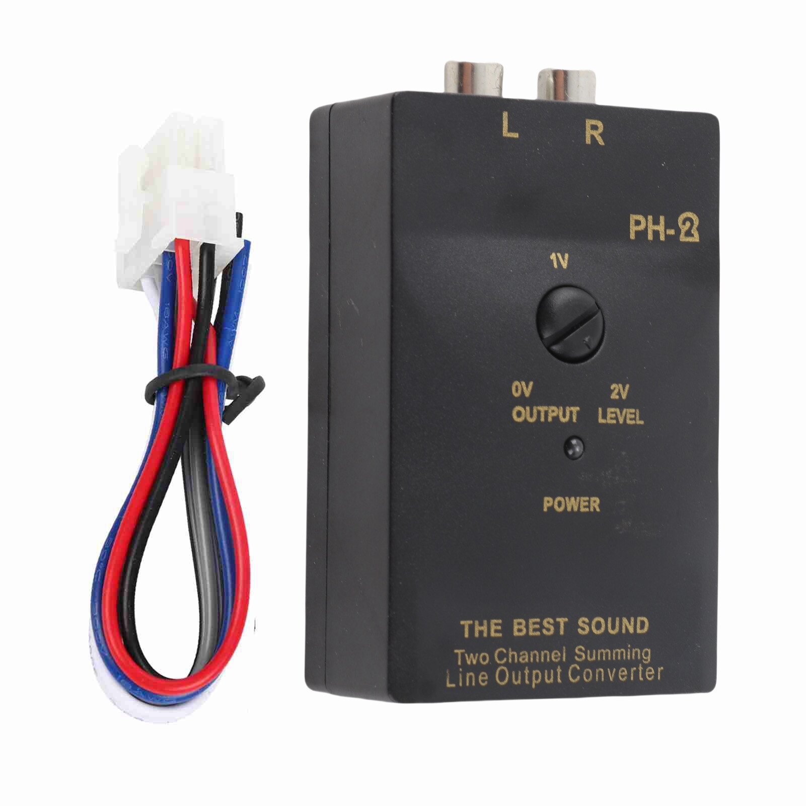 Аудиоконвертер, Преобразователь Уровня Громкоговорителя Точный Стабильный От Высокого К Низкому для Автомобиля