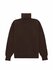 Джемпер FORTELA High neck ribbed jumper, размер 48, коричневый
