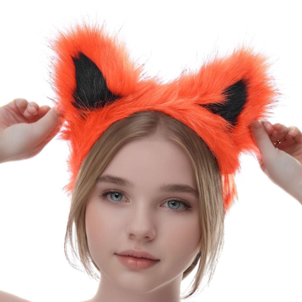 Кошки Лисы Волчьи Уши Повязка На Голову Косплей Аксессуары Для Волос Уши Животных Обруч Для Волос