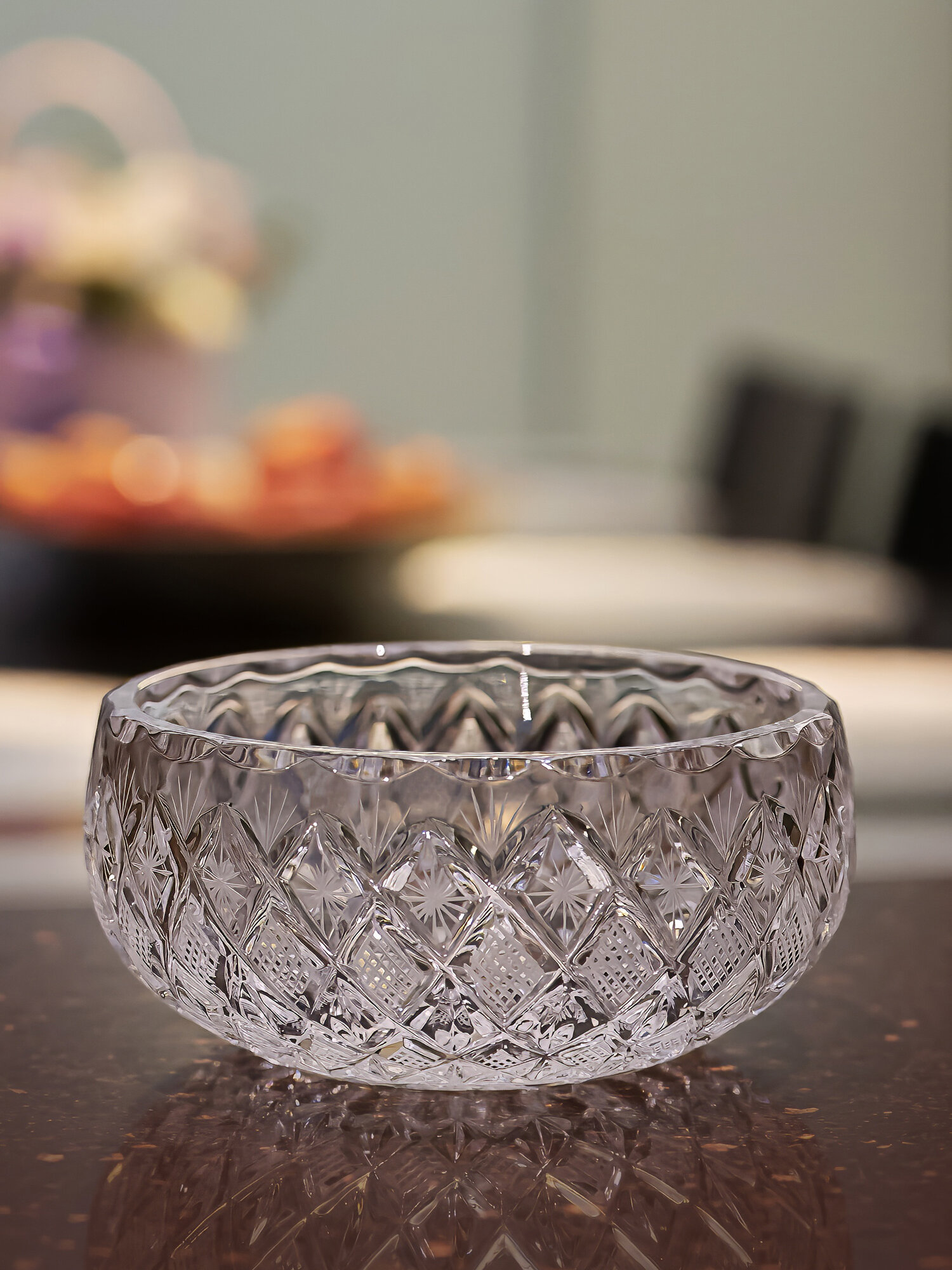 Хрустальная ваза для сервировки стола, Неман 900/103, 6022/4