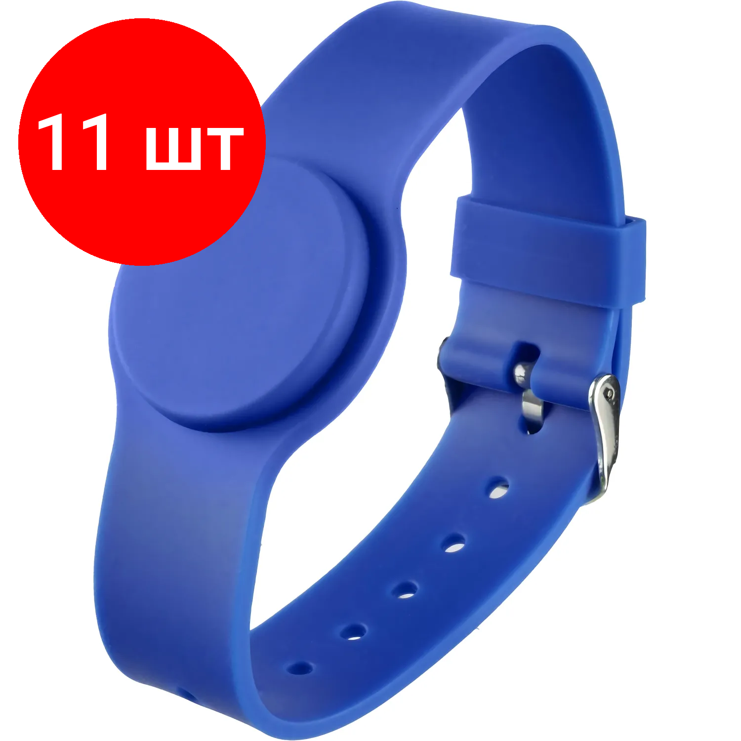 Комплект 11 штук, Браслет Bigtech EM-Marine, с застежкой (синий)