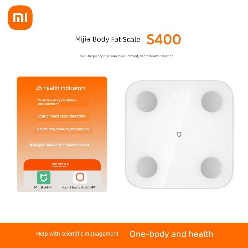 Умные весы Xiaomi Mijia S400 для измерения состава тела: высокоточные электронные весы для контроля веса и здоровья