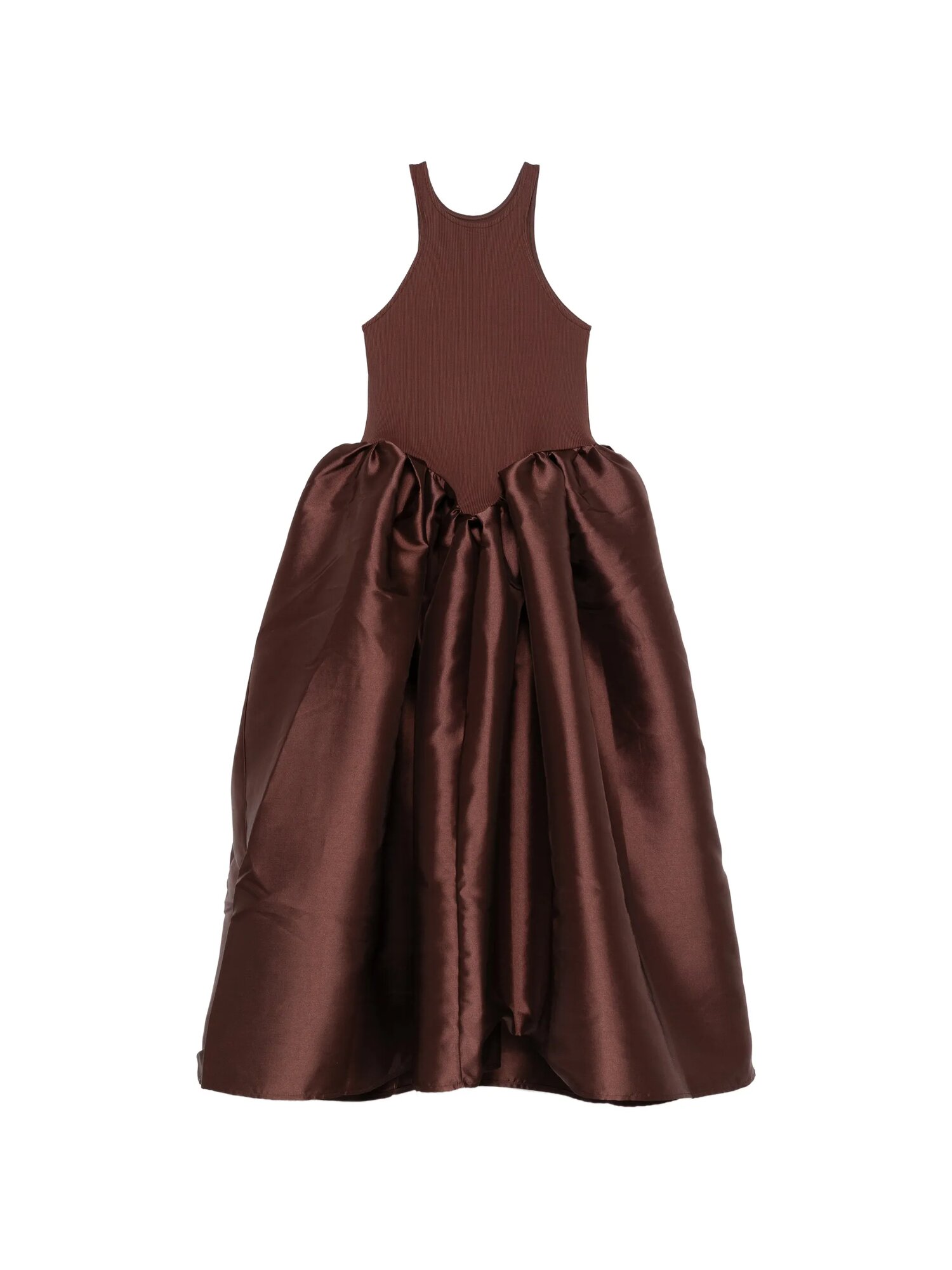Платье Satin-skirt midi dress