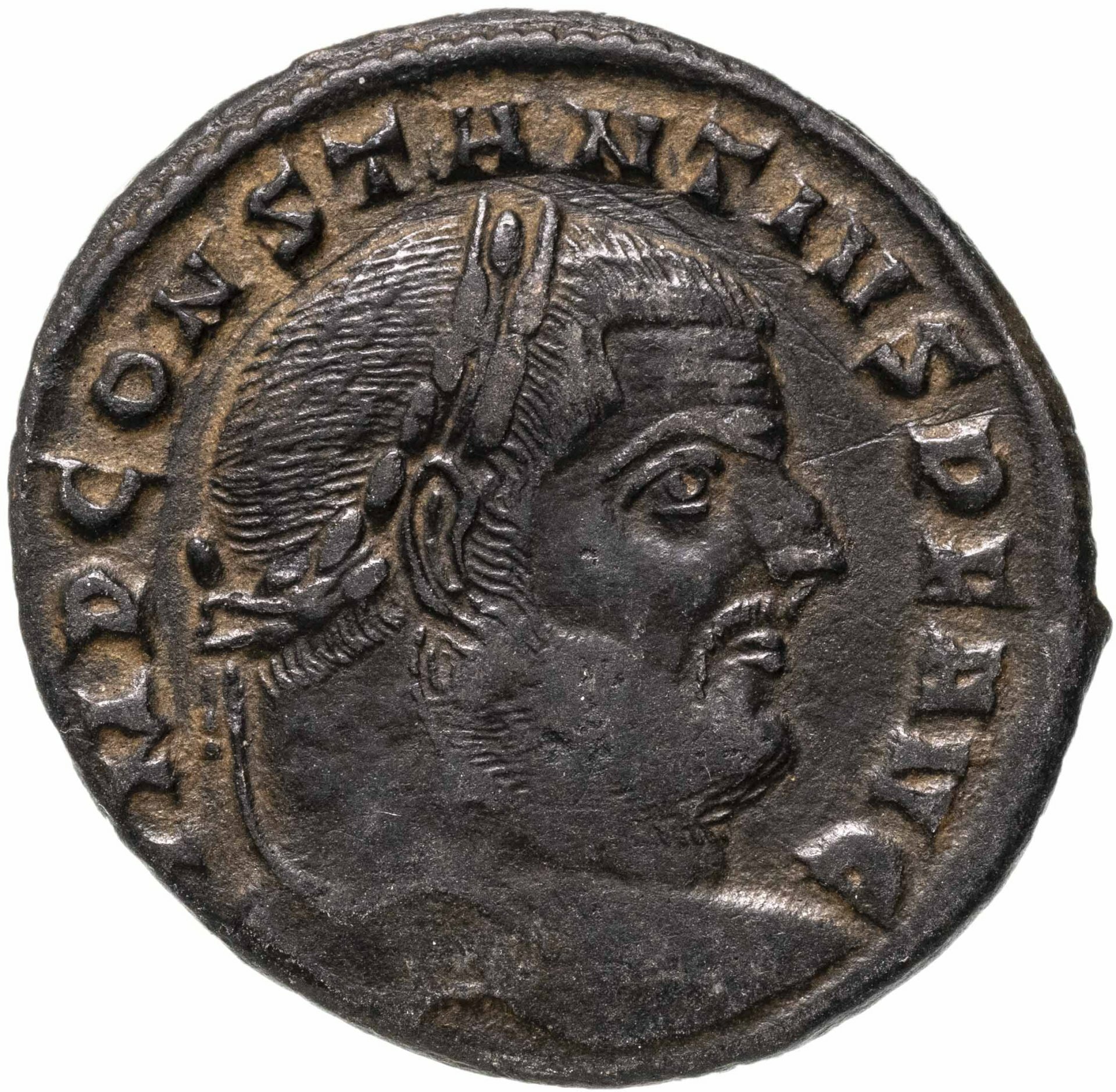 Римская империя, Констанций Хлор, 293-306 годы, Нуммий , Медь, в сохранности VF-XF