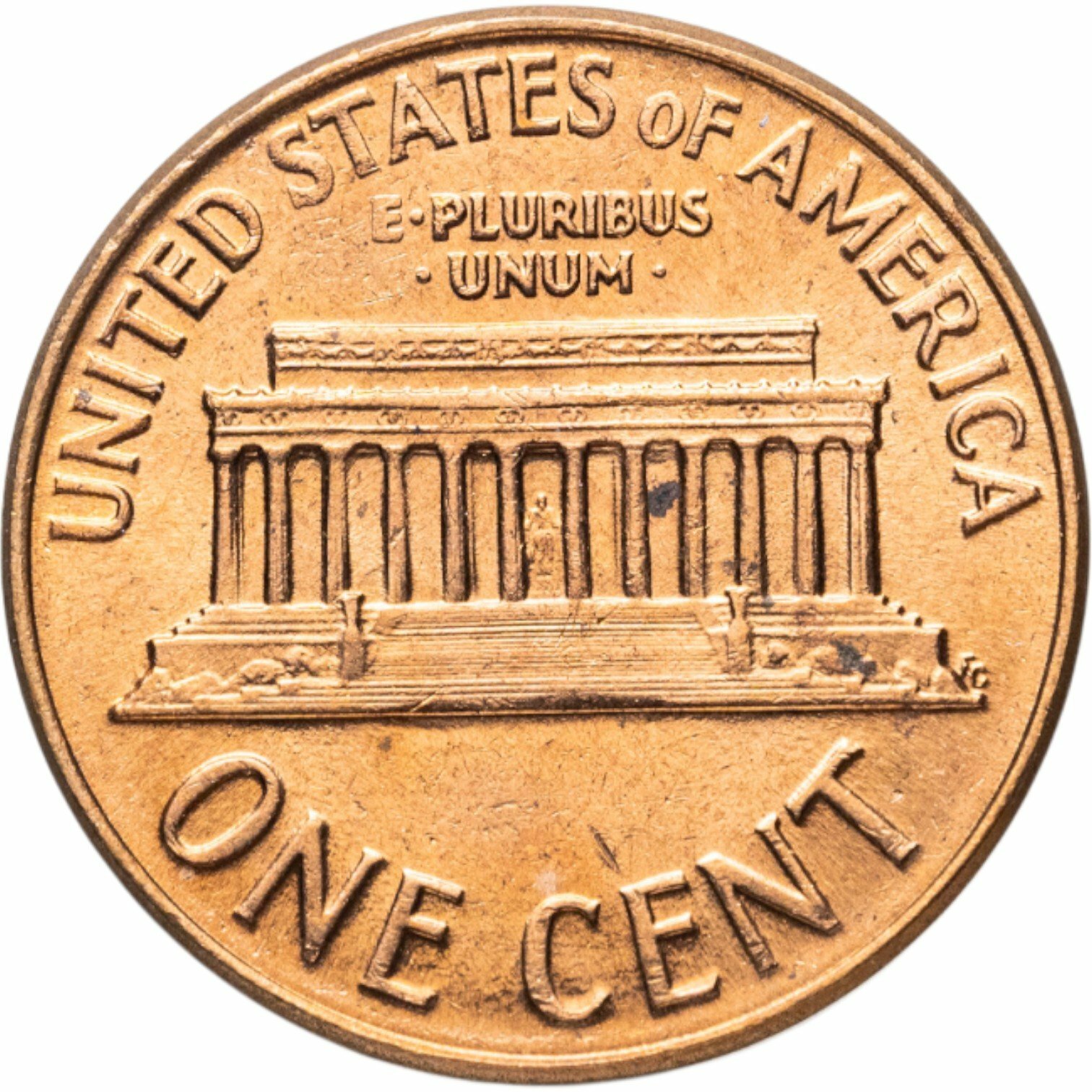 США 1 цент cent 1962 Мемориал Линкольна Lincoln Memorial Cent монетный двор D Денвер, Бронза, в сохранности UNC