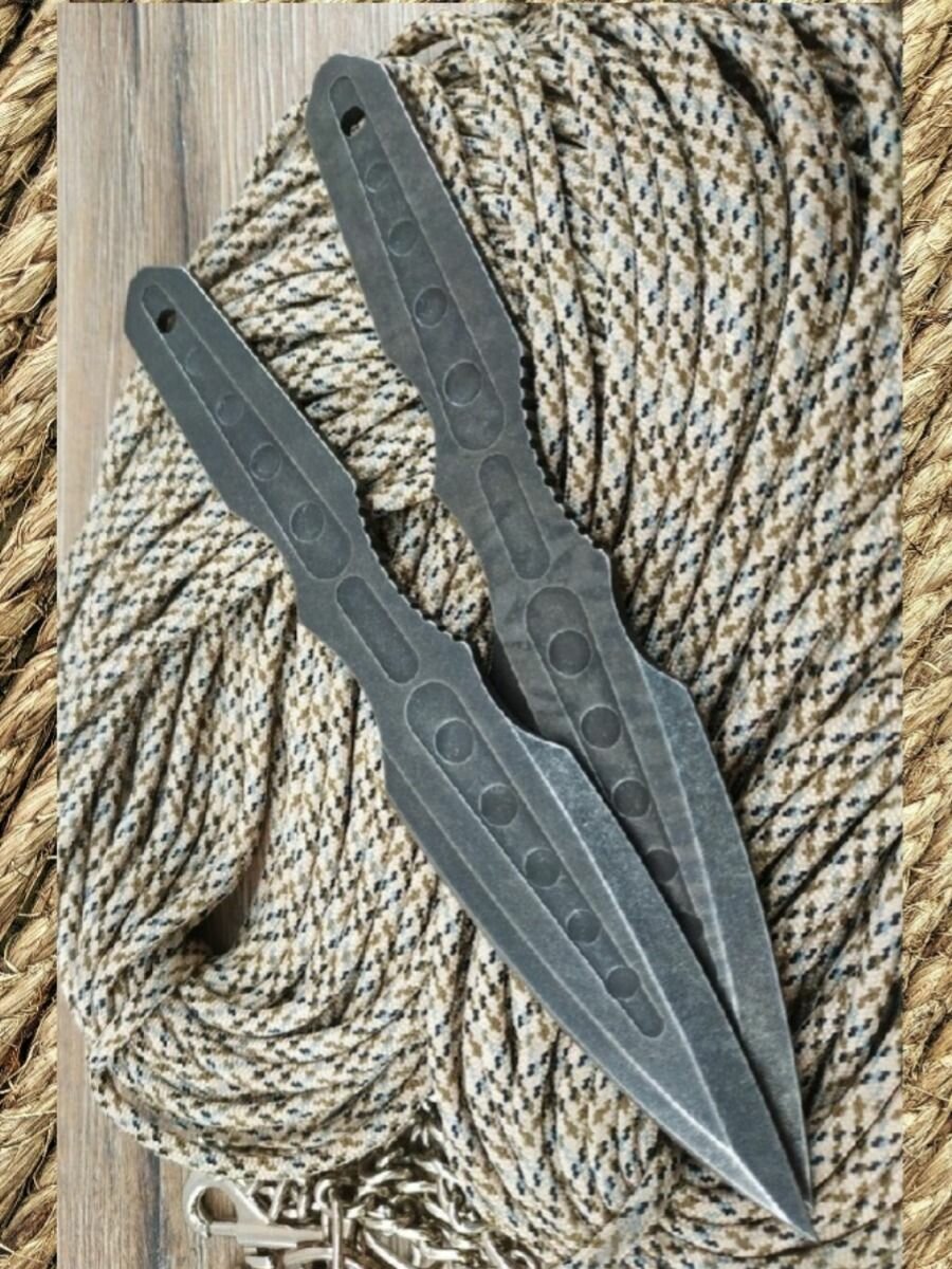 Нож спортивный с фиксированным клинком "Дубль" ММ016Н2В Мастер К. (2шт)