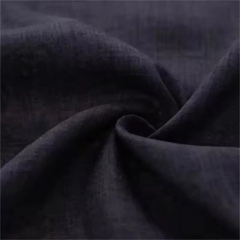 Ткань из риса Рами 100% Темно-синий, 5