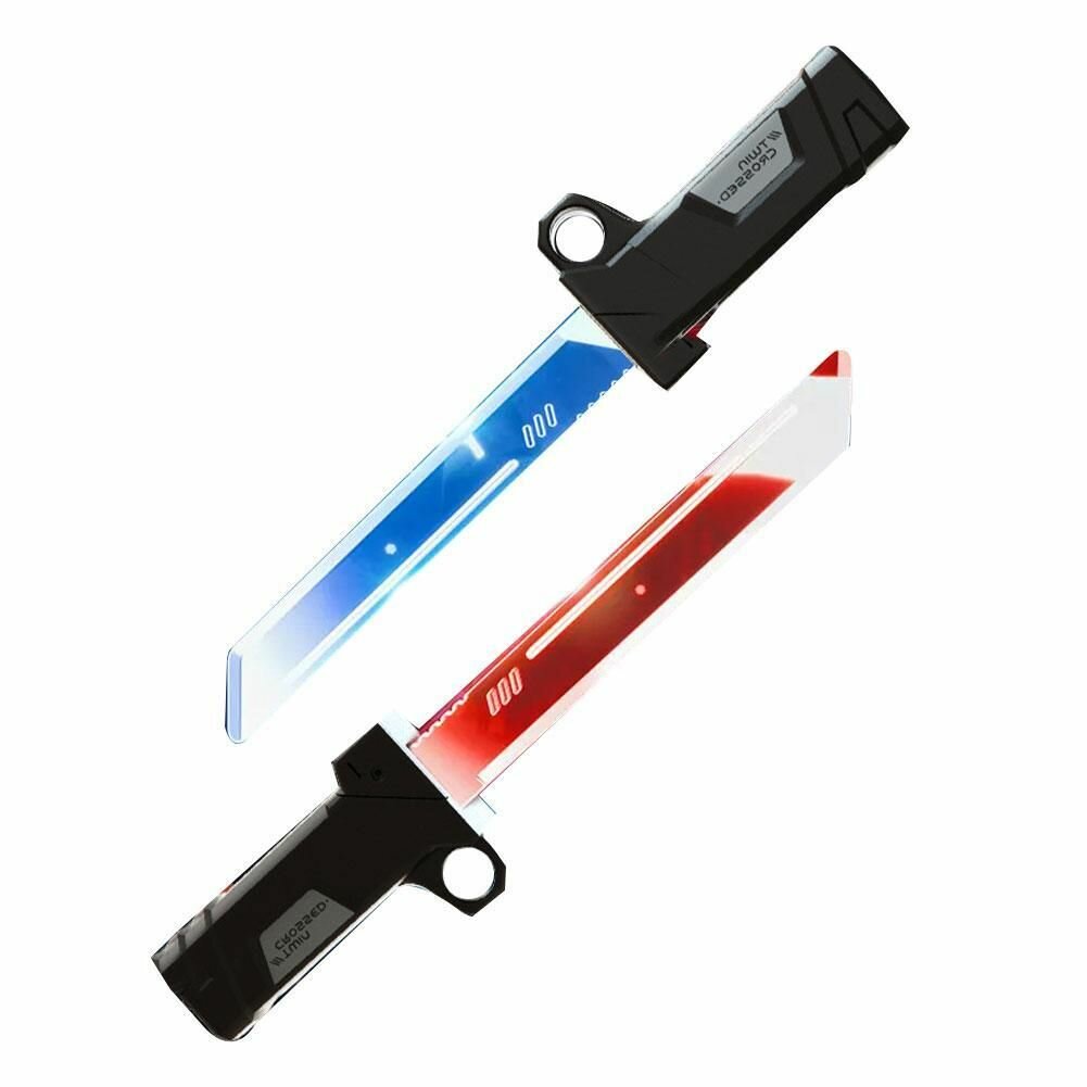 Светящийся обоюдоострый световой меч с парной вставкой, телескопический меч Дэдпула-самурая, игрушечный меч для мальчиков