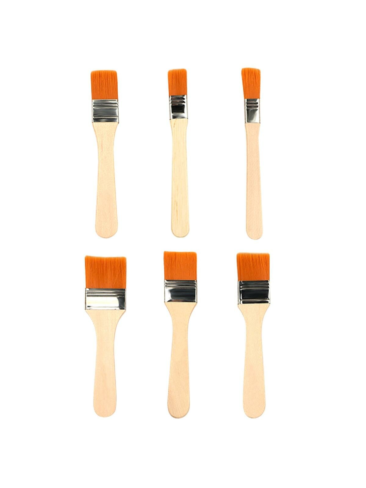 Кисть с деревянной ручкой для лаков, акриловой масляной акварели