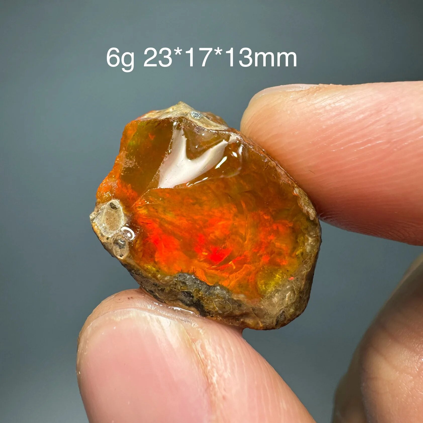 Эфиопский опал хрусталь Оранжевый, BB 63