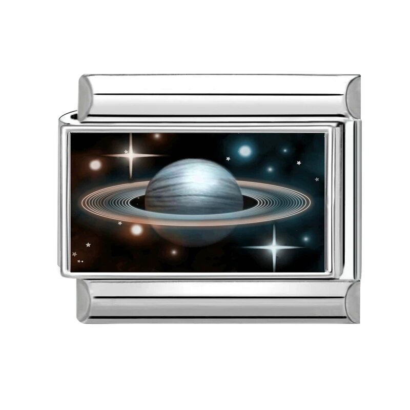 Браслет-шарм Saturn, нержавеющая сталь, Style 8