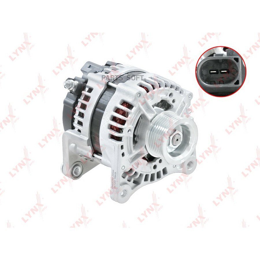 Генератор GAZ Gazelle Business 2.8 TD 10>, Gazelle Next 2.8 TD 13>, Sobol 2.8 TD 10> (под колодку 120A) от официального дистрибьютора, LYNXAUTO, артикул EA1241