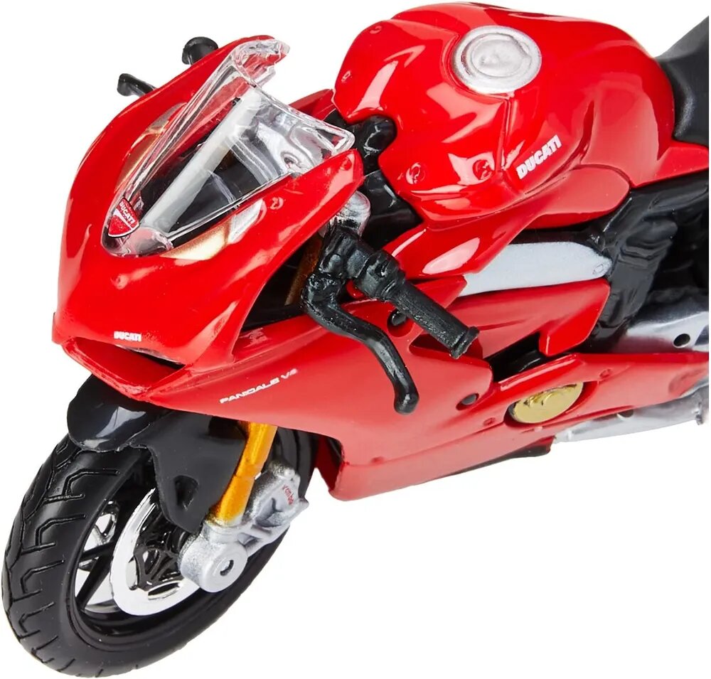 Maisto Мотоцикл Ducati 1199 Panigale 1/18 Игрушечный мотоцикл Красный — фото 1