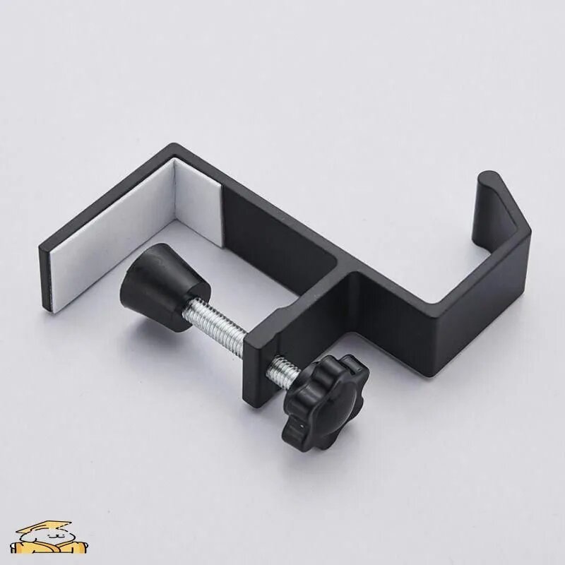 Держатель для наушников на струбцине / крючок для сумки или рюкзака на стол, цвет белый