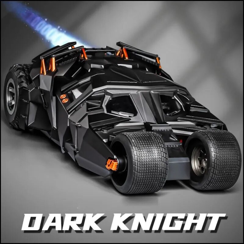 Бэтмобиль 1:18 Batmobile Tumbler Slide , Детская игрушечная машинка, Звук и освещение, металлическая модель, Темный рыцарь бронированная машина
