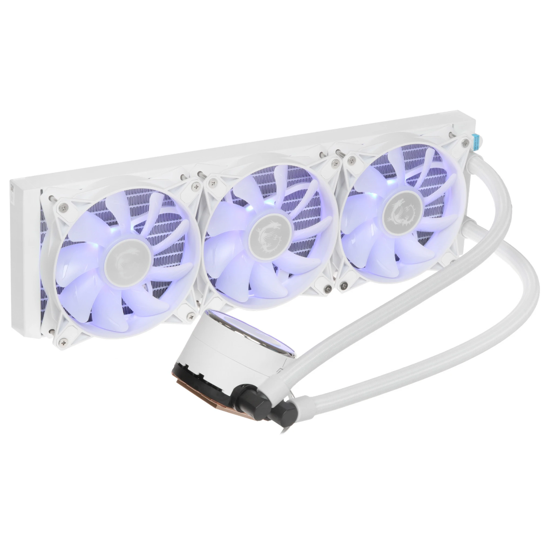 Кулер для процессора MSI MULTI SOCKET MAG CORELIQUID E360 WHITE, белый — фото 1