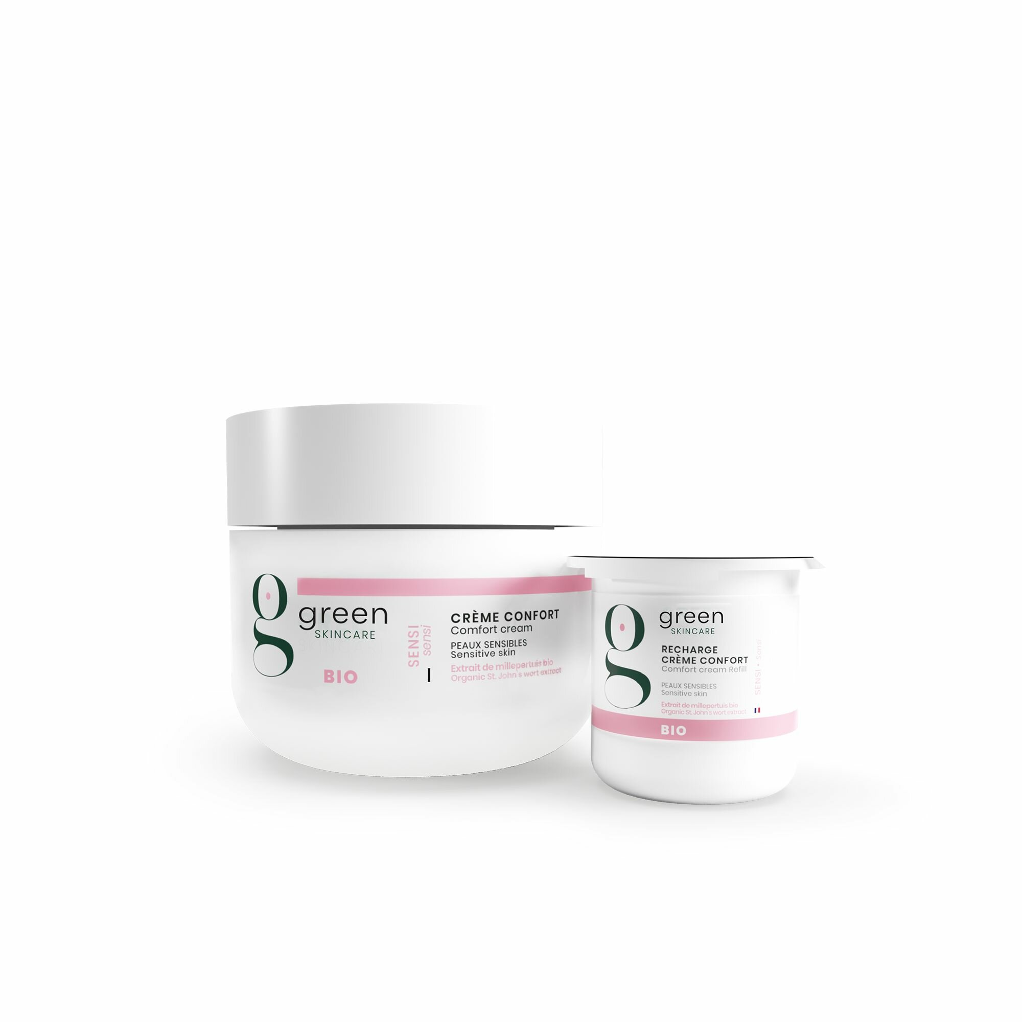 GREEN SKINCARE SENSI Успокаивающий питательный крем для лица для чувствительной кожи 50 мл