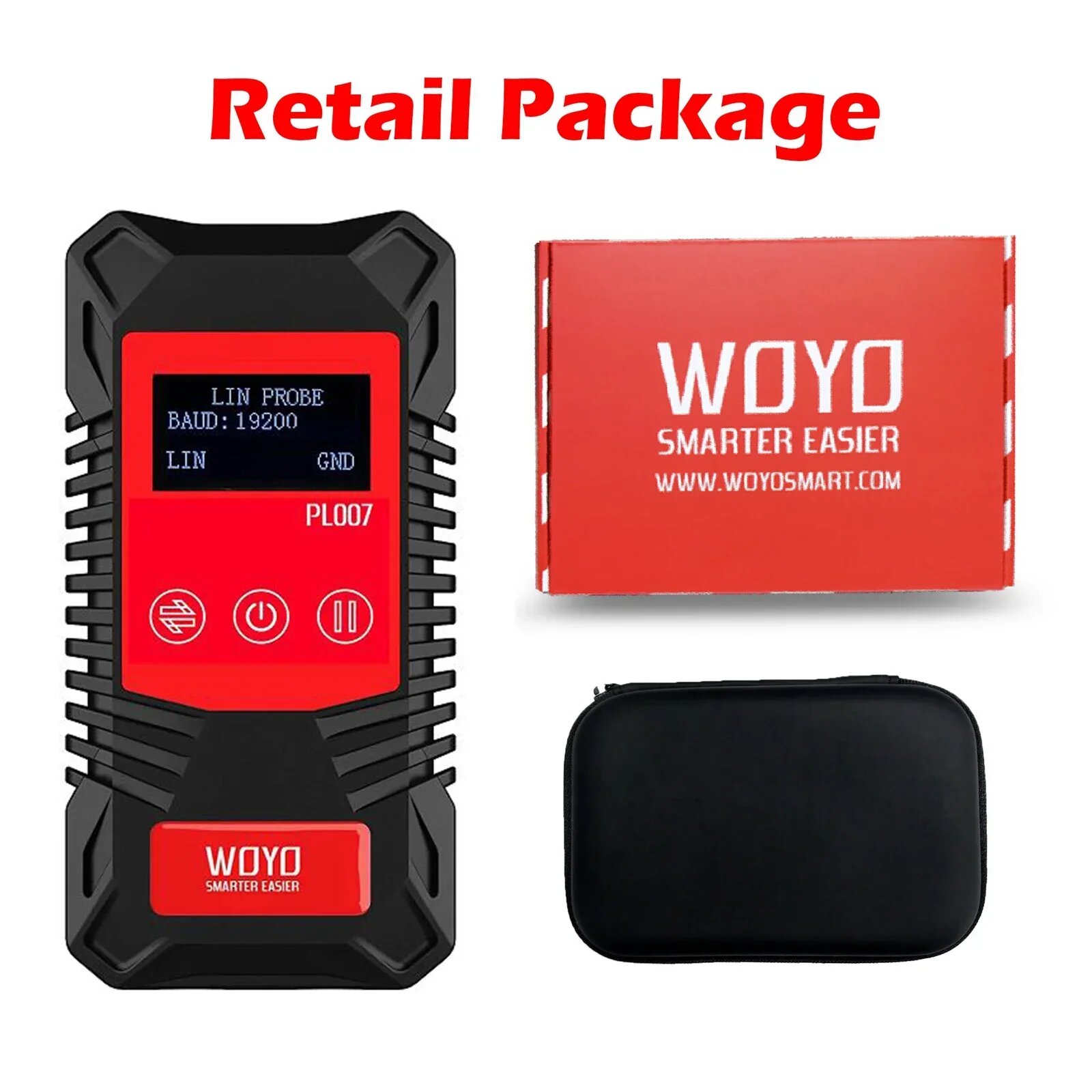 WOYO PL007 CAN LIN PWM-тестер с автоматическим распознаванием CAN-H и CAN-L PWM цифровой измерительный прибор для чтения скорости передачи автомобиля диагностический инструмент