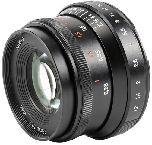 Объектив 7Artisans 35mm F1.2 f/1.2 II Fujifilm X, широкоугольный, черный
