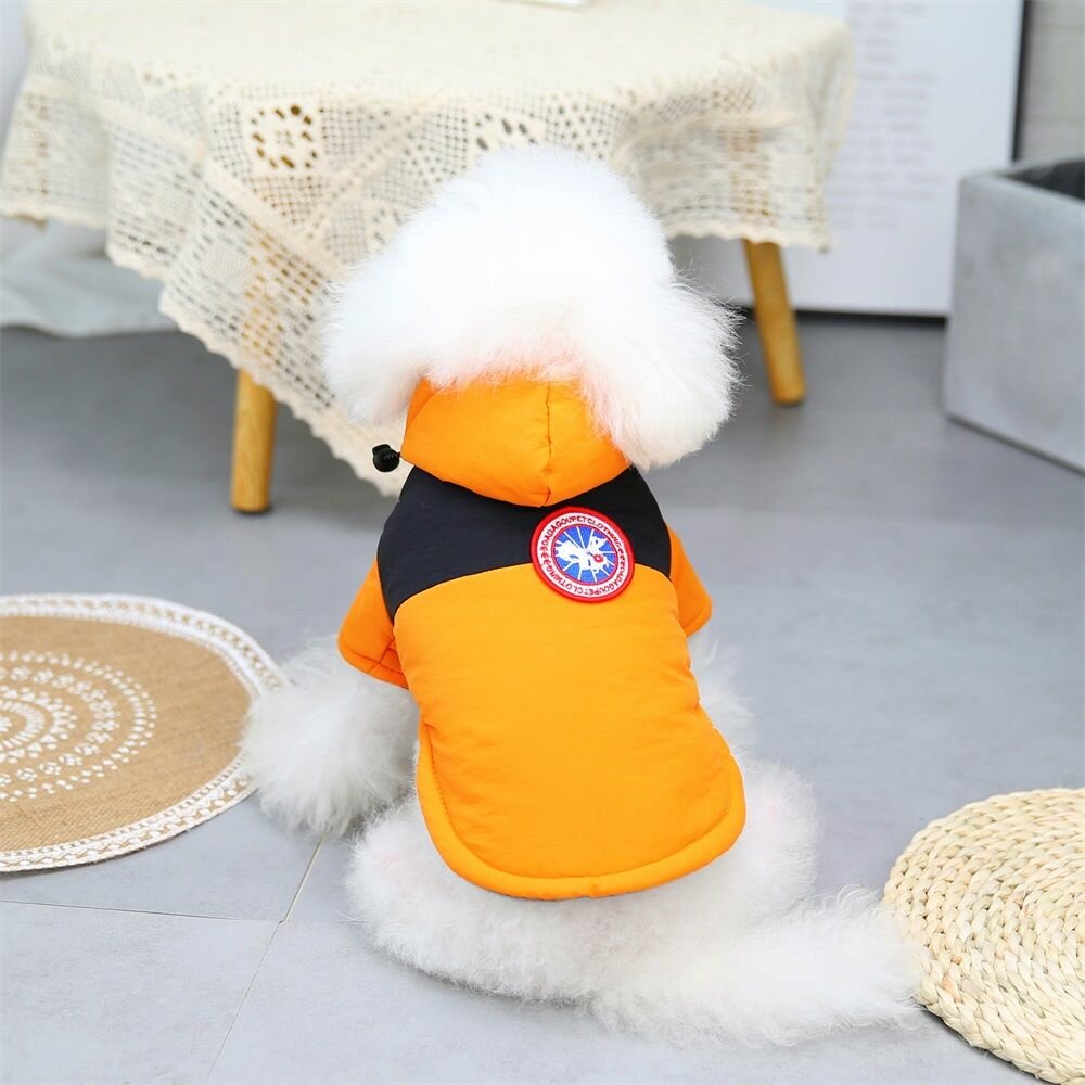 Зимняя куртка с капюшоном для собак