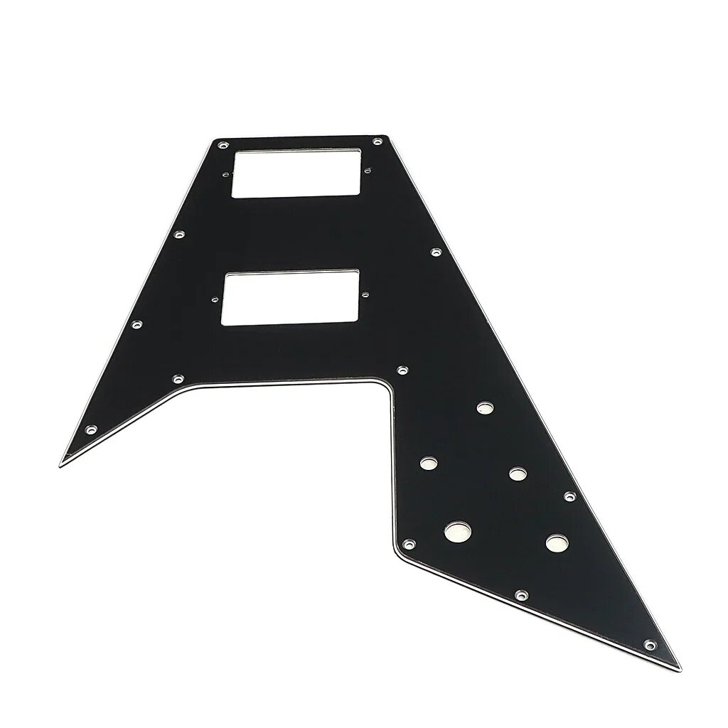 3-слойная накладка для электрогитары Flying V стиль черная