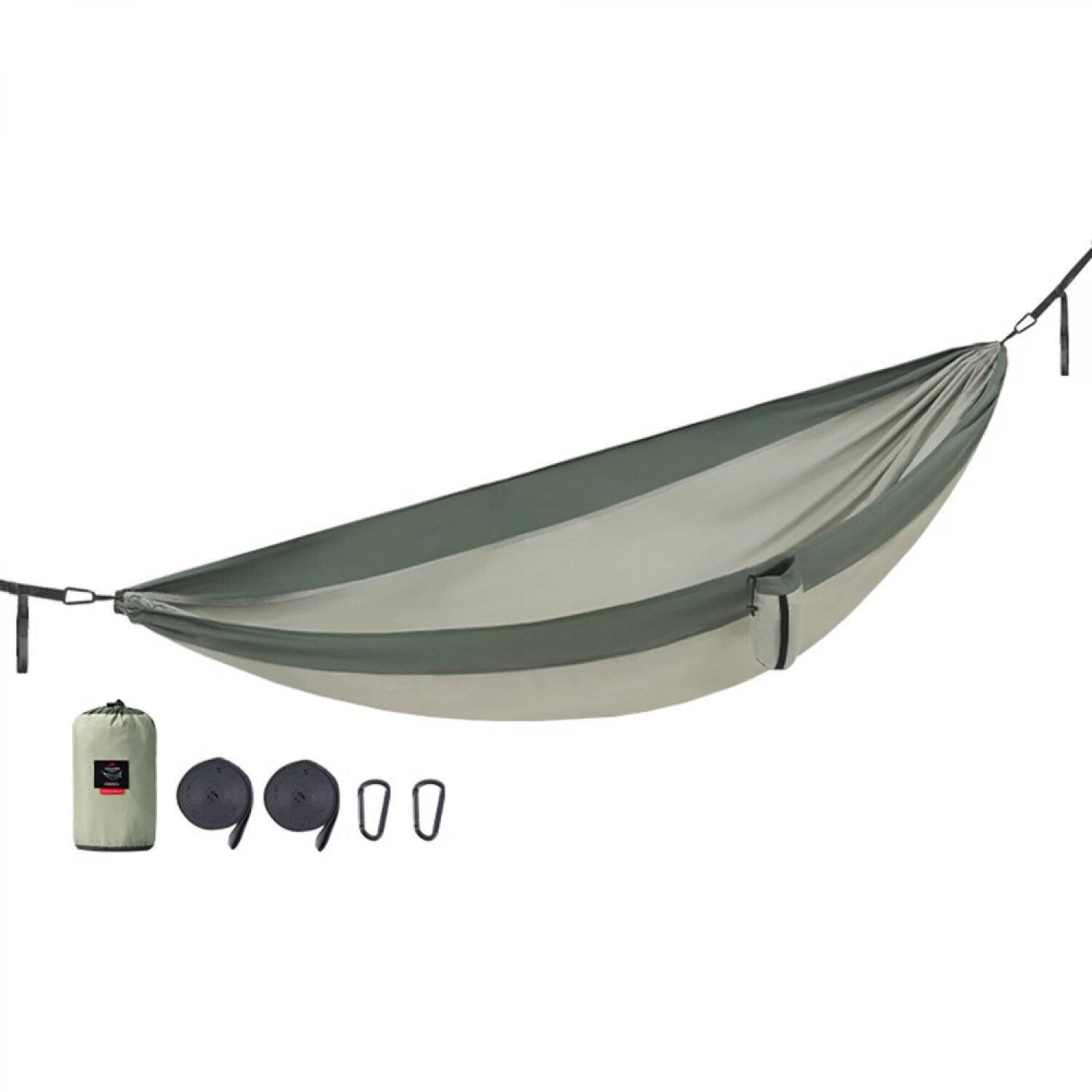 Гамак 1-местный Naturehike Ultralight NH21DC011 340T, зеленый, 6927595713600