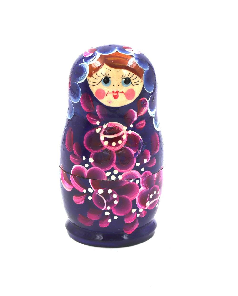 Матрешка Валя фиолетовая (5 матрешек, 9см)