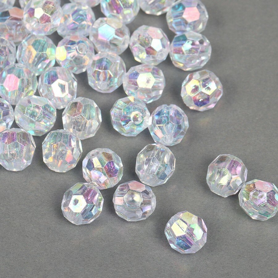 Бусины MAGIC HOBBY 10мм MG3245-AB. цв. АВ уп.500гр