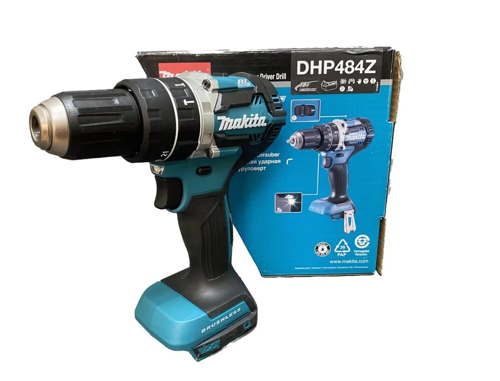 Аккумуляторная ударная дрель-шуруповерт Makita DHP484Z