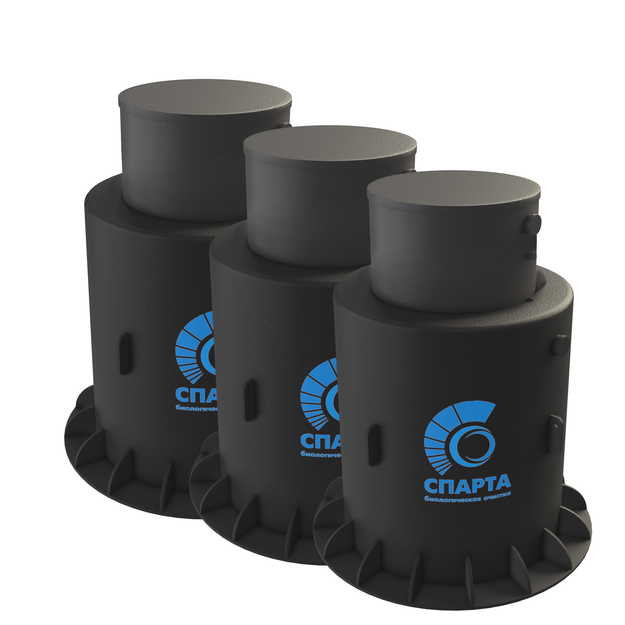 Станция биологической очистки СПАРТА-3000 плюс, глубина залегания трубы до 1700 мм