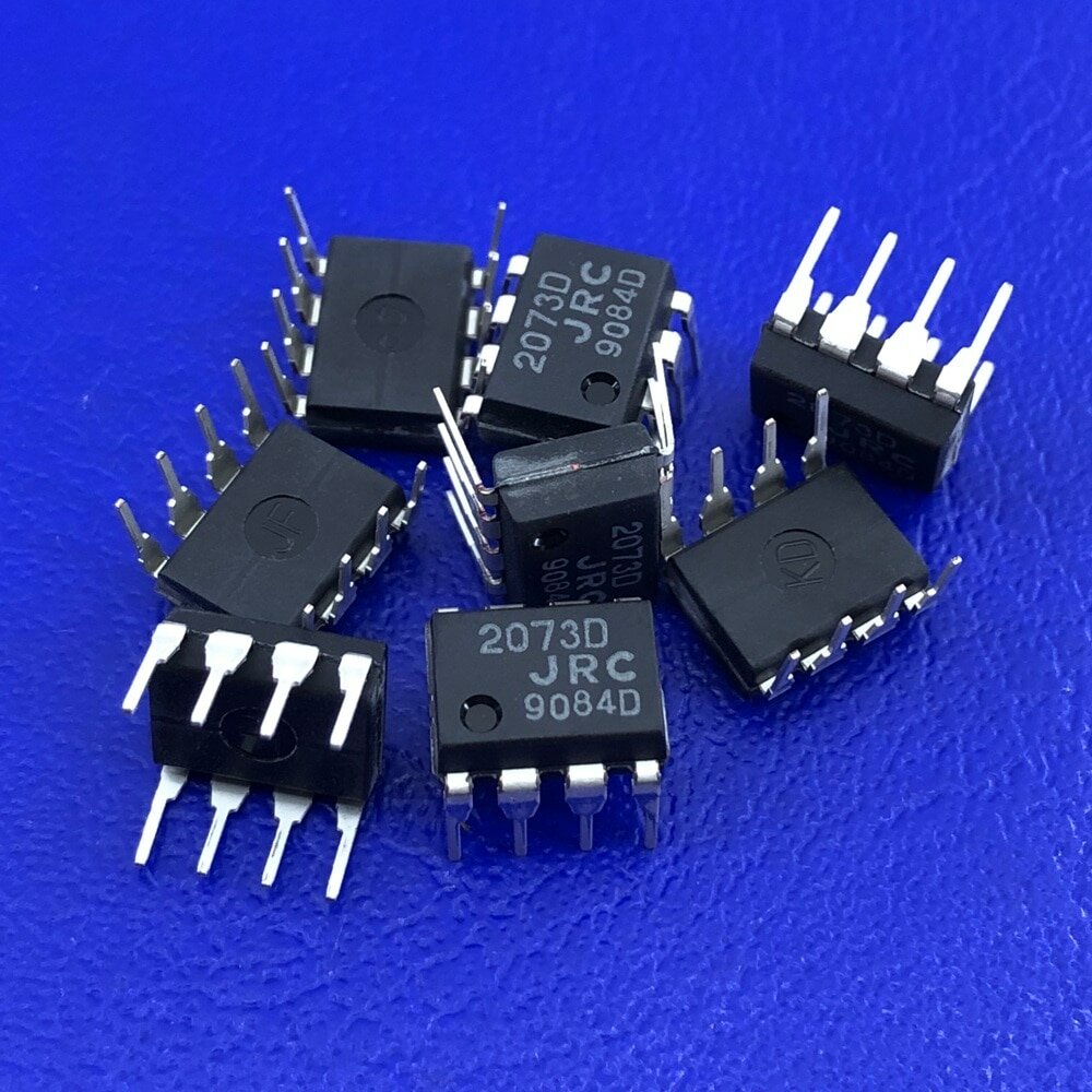 Лот 2 штуки NJM2073D 2x1,2W DIP-8 Двойной низковольтный усилитель мощности NJM 2073 D 2073D NJM2073