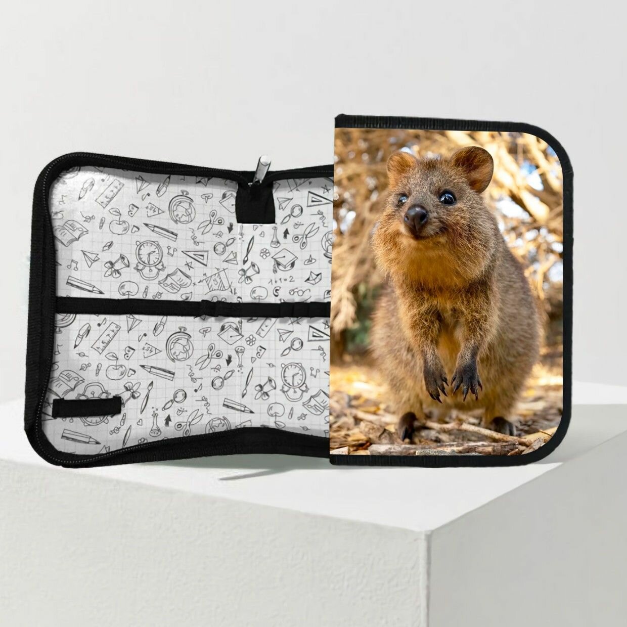 Пенал GOODbrelok 190х130мм на молнии Квокка, Quokka