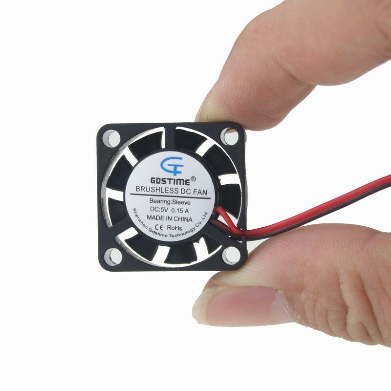 Gdstime 5 pcs 2507 Laptop Вентилятор 25mm x 7mm 2 Pin DC Brushless Mini Вентилятор охлаждения 5V 25x25mm Small Cooler High Speed
