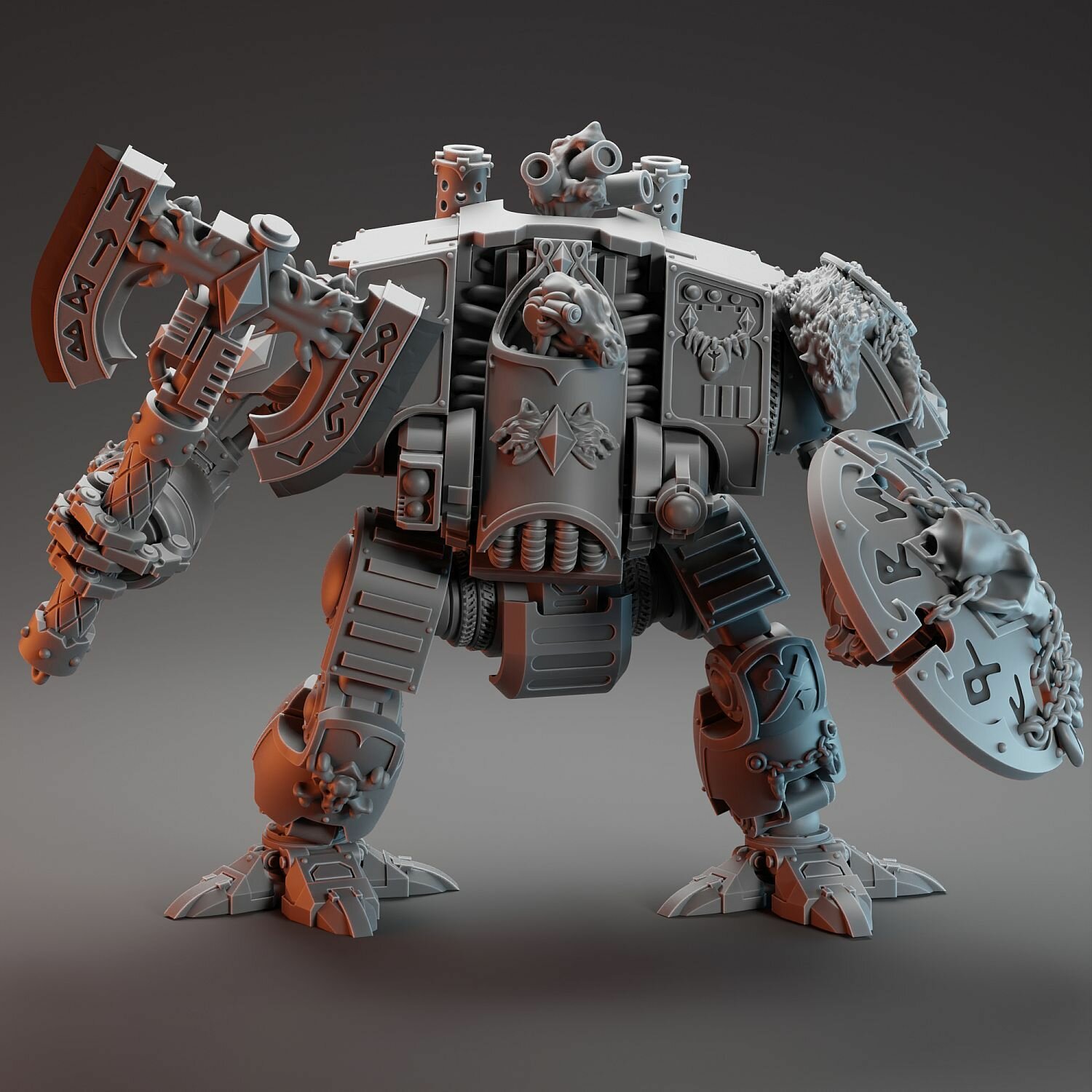 Warhammer 40000 Миниатюра Space Wolves Redemptor Dread Canis Lupus Cybernetic