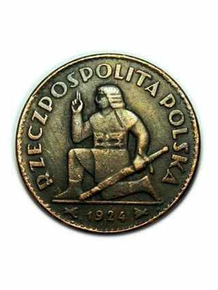 50 грошей 1924 Польша сувенирная копия редкой монеты медь монеты, нумизматика, деньги для коллекции