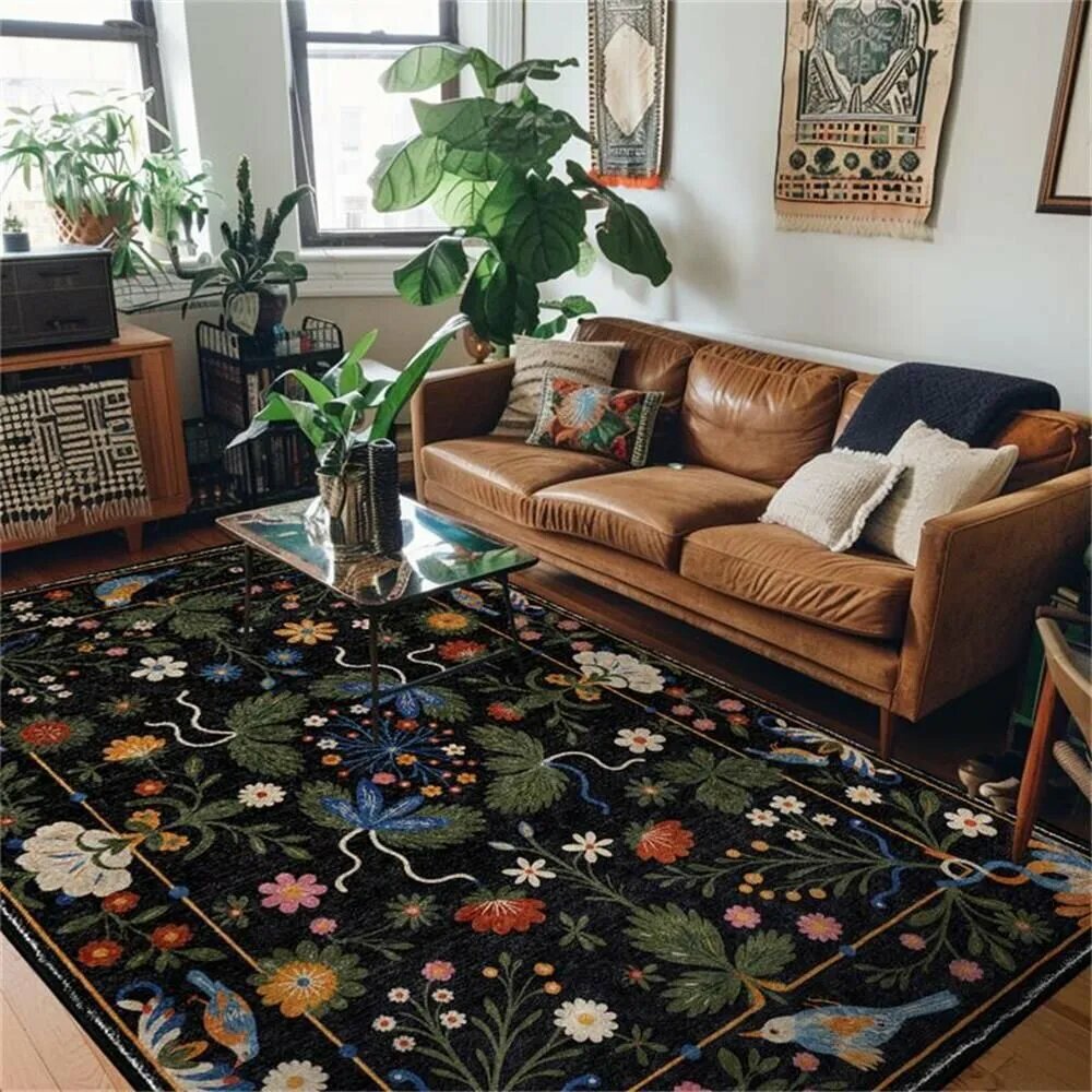 Ковер "Цветочный прованс", полиэстер, прямоугольный, 1,2x1,8м