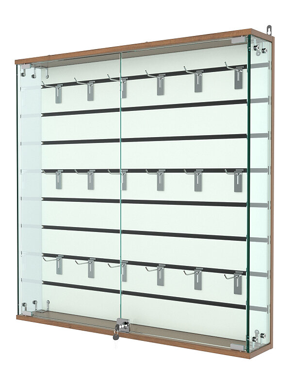 Витрина "атриум" настенная без полок №4-4, Орех. Производитель товара - компания Westcom.