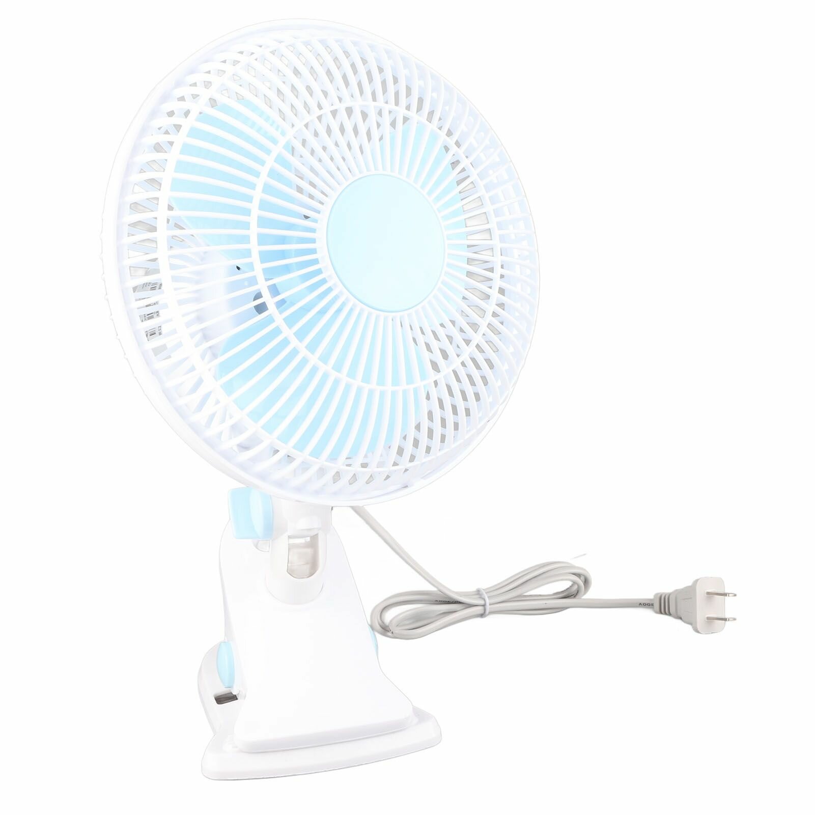 Маленький электрический вентилятор в мини-студенческом общежитии, маленький вентилятор на кровати, офисная спальня, синяя пластиковая сетка 220В