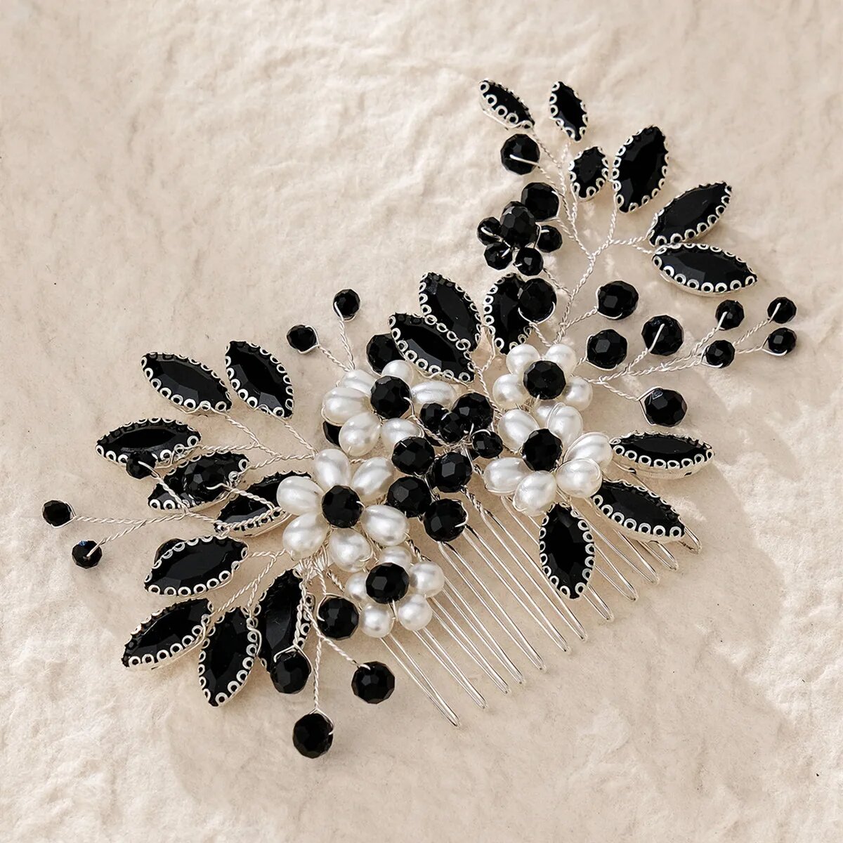 FORSEVEN Кристальная тиара для волос Черный, Style 27