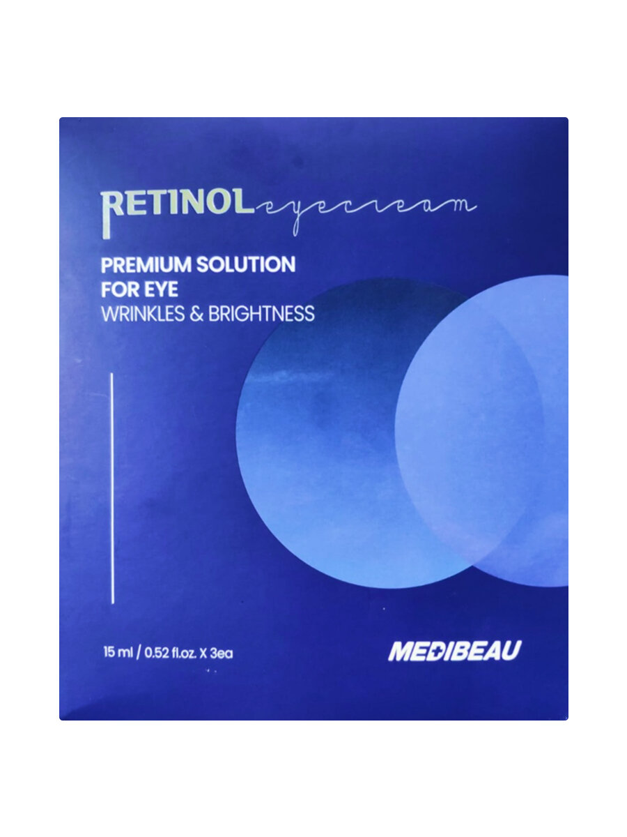 MEDIBEAU Крем для кожи вокруг глаз с ретинолом / Premium Retinol Eye Cream, 15 мл x 3 шт.