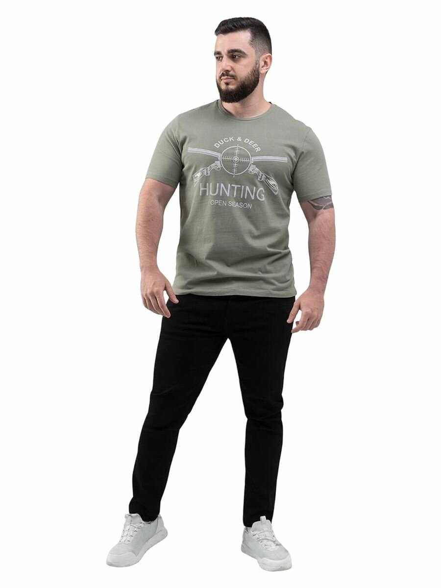 Футболка для рыбалки Helios Hunting, олива, M