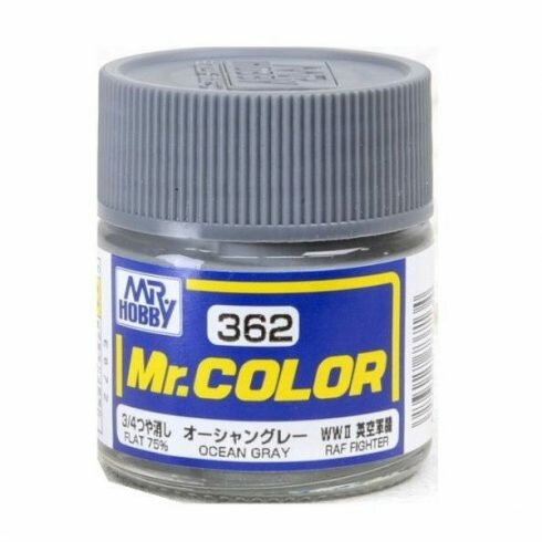 C362 краска художественная т. м. MR.HOBBY 10мл Ocean Gray BS629 (Flat 75%)