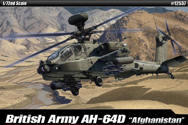 Сборная модель "Вертолет British Army AH-64 Afghanistan" (1:72), артикул 12537