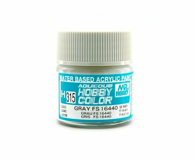 H315 краска водоразбавляемая художественная т. м. MR.HOBBY 10мл GRAY FS16440