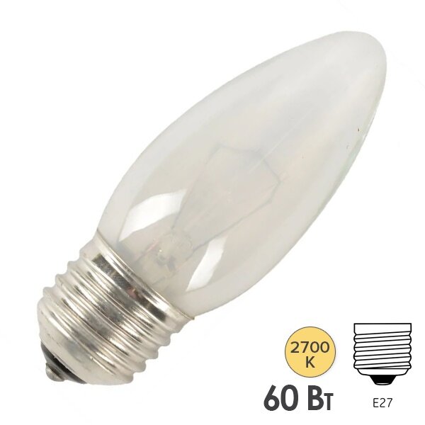 10 шт Лампы накаливания свеча Favor Лампа накаливания дсмт 230-60Вт E27 Favor 8109020