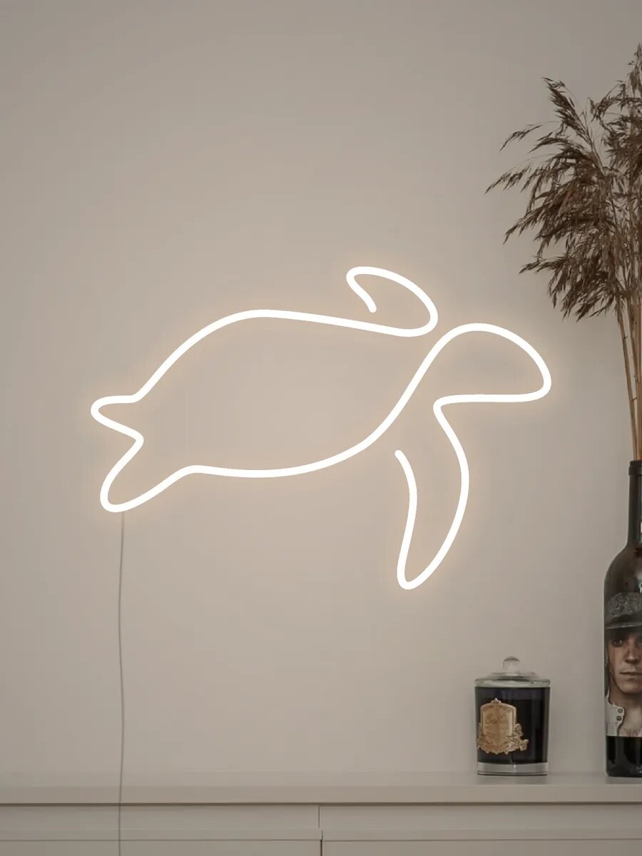 "Черепаха" неоновая лампа, светильник