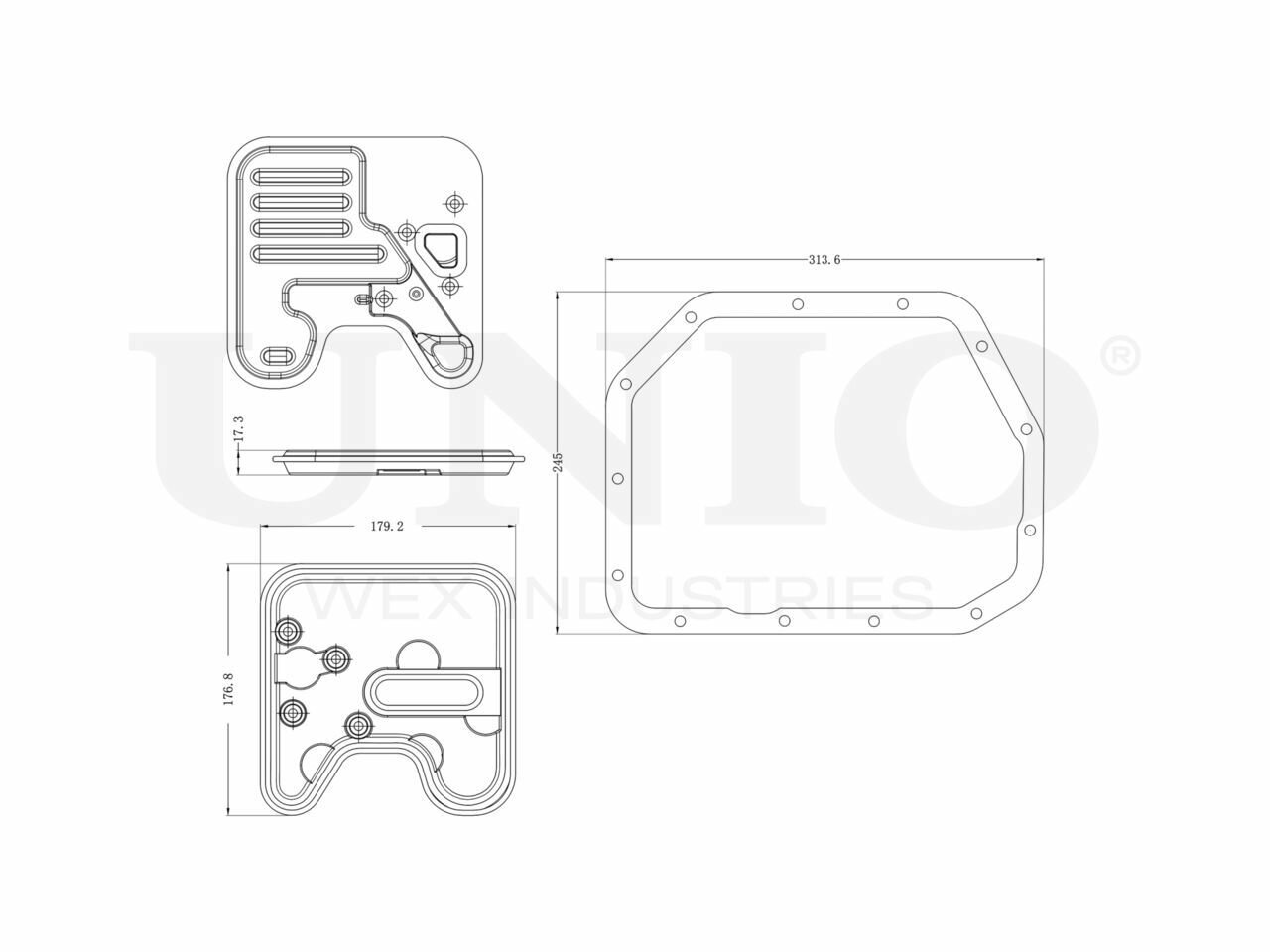 Фильтр АКПП с прокладкой, для Митсубиси Лансер VIII 95-