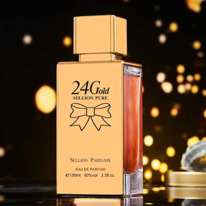 PS3896 high luxury fragrance 540# стойкий легкий аромат fresh 24Gold series fragrance легкие женские духи с элегантным шармом, аромат 8-12%, объем 80%, аромат 24 часа, 100 мл (3,38 унции), растительные ингредиенты: миндаль, шафран, цветок дерева ами, жасм