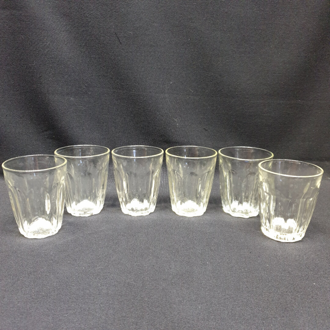 Набор из 6 стеклянных стаканов. Винтаж, СССР.