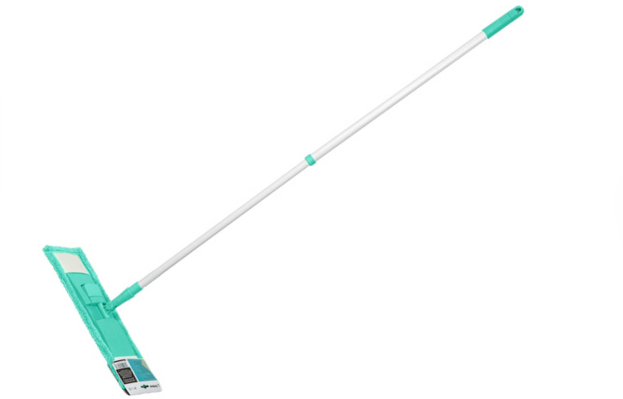 Швабра для пола PERFECTO LINEA с насадкой из микрофибры бирюзовая (43-392015)